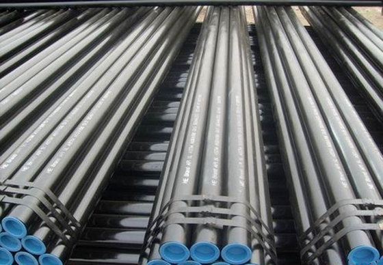 PSL1 / PSL2 Oil Casing Pipe Welded With Plain Varnished Bevelled Ends