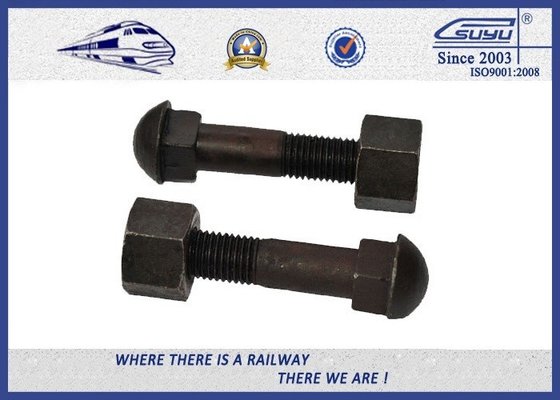 Oxide Black Railway Bolt Nut for Fish Plate Grade 8.8 45 #  tunnel bolt