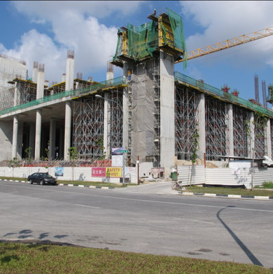 Multifunctional Galvanized ringlock scaffold , Industrial Scaffolding for high rise building
