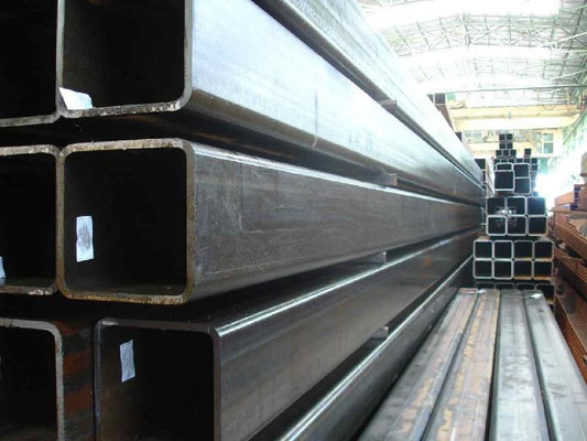 W.T 1.0mm - 17.75mm Square Electric Resistance Welded Steel Pipe / SS41 SS400 Structural Tubing