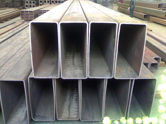 Thick Wall Rectangular Steel Tube Q345 Q235 / Hot Rolled Welded Steel Pipe