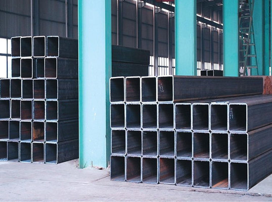 Longitudinal Welded Rectangular Steel Tubing ASTM A53 GB BS3604 DIN2440