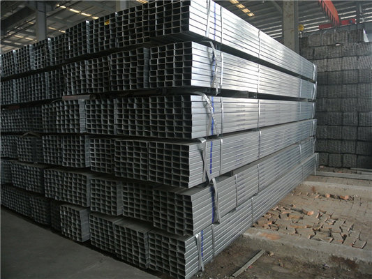 Longitudinal Welded Rectangular Steel Tubing ASTM A53 GB BS3604 DIN2440