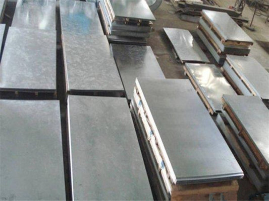 Structural Galvanized Mild Steel Plate / Sheet , Zinc Coated 50 - 350 g/m2