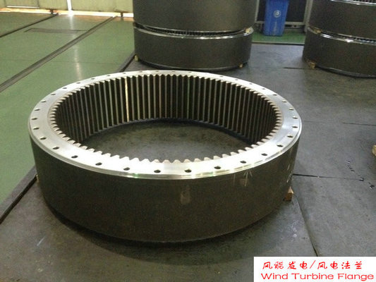 Custom Ring Gear Forged Steel Flanges ASTM and ASME Standards , Hydraulic Press
