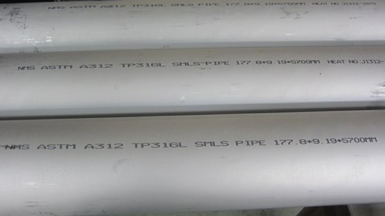 Stainless Steel Seamless Pipe, ASTM A312 TP316L ,TP304L, Size:1/8" to 24",ABS, DNV, LR, BV, GL, ASME