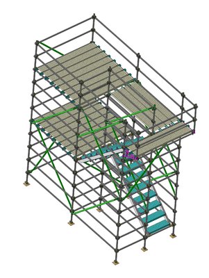 Construction Q345 Hot Dip Galvanized Ringlock Scaffolding horizontal