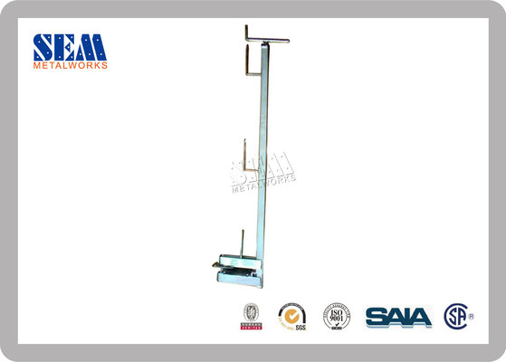 Galvanized Q235 Ringlock Scaffolding System Screw Parapet 730mm Length