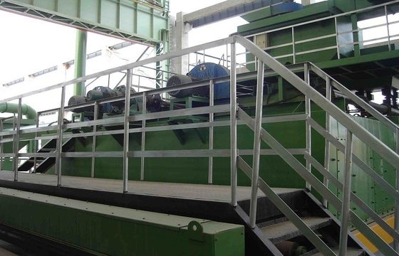 Steel pipes , square tube Heavy H-beam shot blasting equipment 5 - 60mm