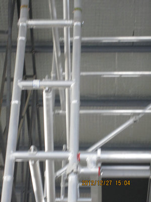 Light Weight Steel pipe Scaffolding For Boiler , aluminum folding scaffold