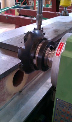 Standard adjusted speed Edge Milling equipment for steel plate , sand blasting equipment