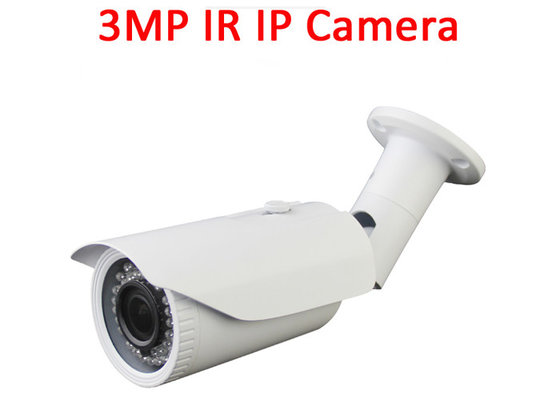 WDR POE Surveillance Camera 3MP , Outdoor Bullet Security  Camera H.264