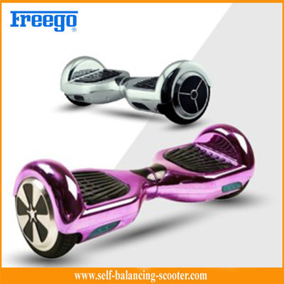 Metallic 6.5'' Self Balancing Scooter Chrome Two Wheeled Electric