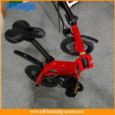 Red Self Balancing Scooter Electric Boost Bicycle 80km Mileage Speed 25 Km/H