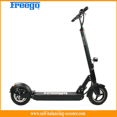 Black Electric Kick Scooter For Adults / 500w Adult Push Scooter With 10" Pneumatic Tire