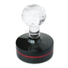 Custom Round logo rubber stamps, flash stamp, Notary stamps, Monogram stamp with crystal handle