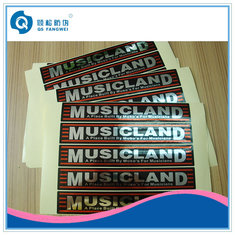 Glossy Silver Self Adhesive Plastic Labels / Glossy Silver Label For Electrical Equipment