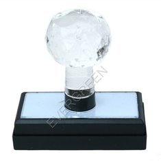 Personalized rubber and Rectangle spring crystal handle pre inked flash stamp for Office