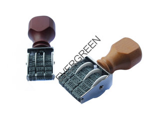Customized Portable Traditional date stamps, Self Inking Date Stamps with wooden manual hand