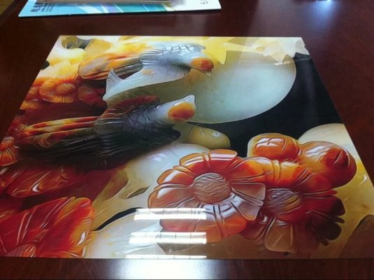 Flatbed UV inkjet printing machine on sheet metal ceramic wood