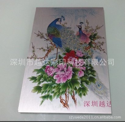 Flatbed UV inkjet printing machine on sheet metal ceramic wood