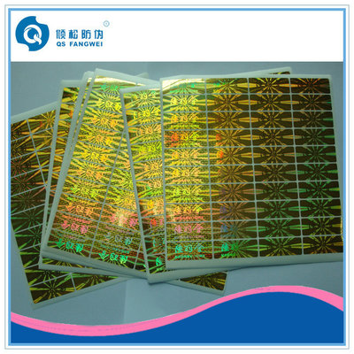 Laser Die Cutting Labels , Custom Holographic Security Labels Printer