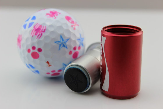 Customised personalised and Metal flash pre inked golf ball stamps, Golf Marking Stamp