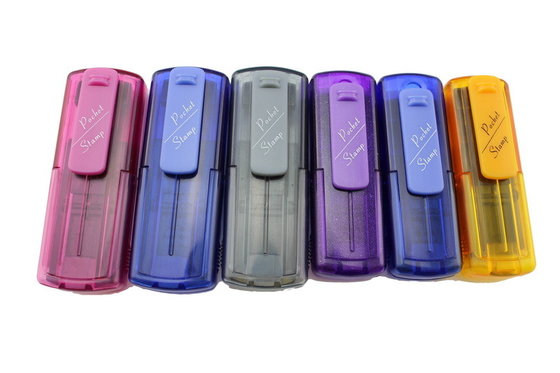 Non Slip Self Inking Pocket Stamp , Office Stamps Consistent Impressions