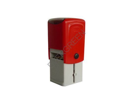 Blue and Red Square Laserable self inking rubber stamps, Teacher stamps, Logo stamp