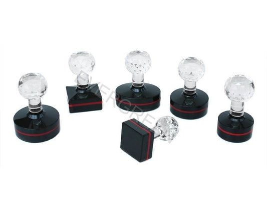 Round crystal handle pre inked flash stamp, College stamps, Logo stamp and Medical stamps