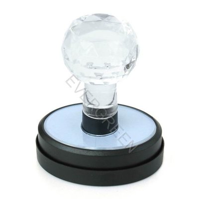 Spring crystal handle and Round  pre inked flash stamp, Return ddress stamp, Deposit stamps, Logo stamp