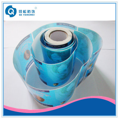 Waterproof  PET Clear Adhesive Label  ,  Self Adhesive Plastic Labels On Rolls