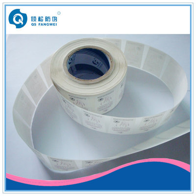Waterproof  PET Clear Adhesive Label  ,  Self Adhesive Plastic Labels On Rolls