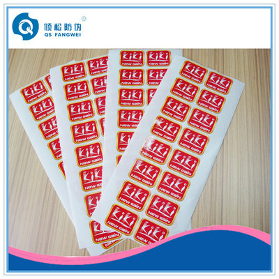 Glossy Self Adhesive Plastic Labels