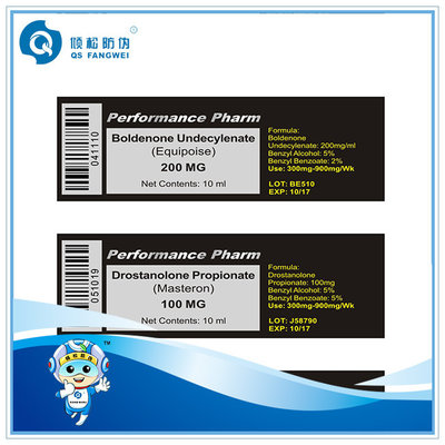 Waterproof CMYK Self Adhesive Plastic / Vinyl / PET Foil Stamped 10ml Vial Labels With Acrylic Glue