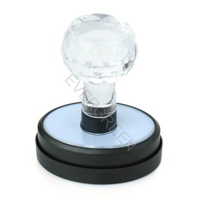 Spring crystal handle and Round  pre inked flash stamp, Return ddress stamp, Deposit stamps, Logo stamp