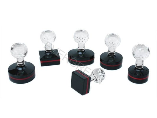 Round crystal handle pre inked flash stamp, College stamps, Logo stamp and Medical stamps