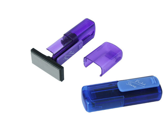 Handy portable and Rectangle pre inked pocket stamp, small message stamps, Signature stamps