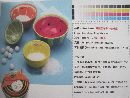 Eco Solvent Canvas Inkjet Printing Media For Home / Hotel Decorations