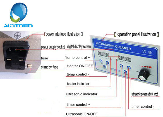 Digital Ultrasonic Carburetor Cleaning Display Timing and change Heating