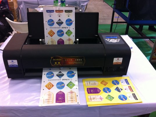 High Speed Solvent Printer Cutter For Adhesive Paper With A4 Size