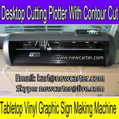 Digital Cutting Plotter 24'' Contour Cutting Plotter Adhesive Vinyl Decal Cutter HW630 cut