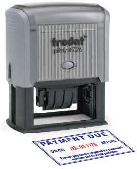 Trodat custom rectangle self inking date stamps 4726, Notary stamps, Bank Deposit stamps
