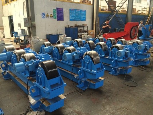60T Lead Screw Adjusting Pipe Welding Rotator Rubber Roller High Precision supplier