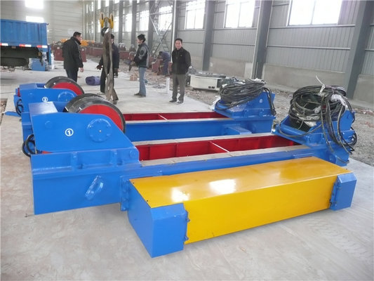 Customized Bolt Screw Conventional Welding Rotator PU Wheels 100T supplier