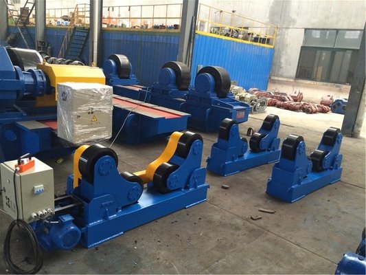 Professional 80 Ton Capacity Automatic Tank Welding Turning Roll PU Wheels Rollers supplier