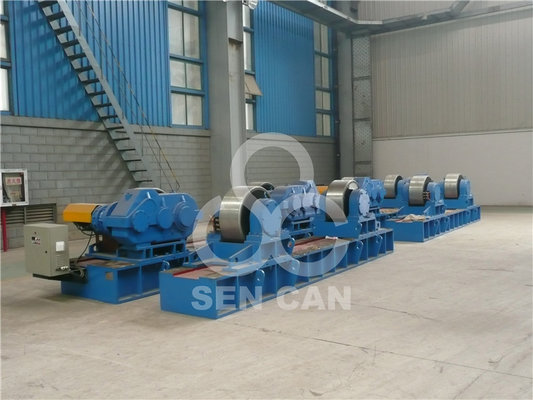Heavy Duty Steel Wheel Tank Welding Turning Rolls 150T For Bridge Pile Welding supplier