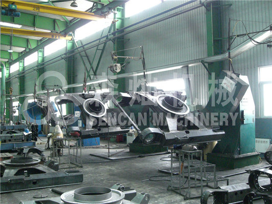 8T Electric Hydraulic Rotary Welding Positioners With Motorized Travel Bogie supplier