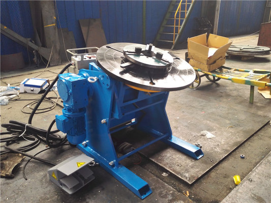 Vessel Rotary Welding Positioner Turntable with Servo Motor , Pipe Positioner Table 300KG Loading supplier