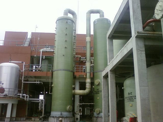 Industry / Chemical Tail Gas Absorption Tower FRP For Environment Protection supplier